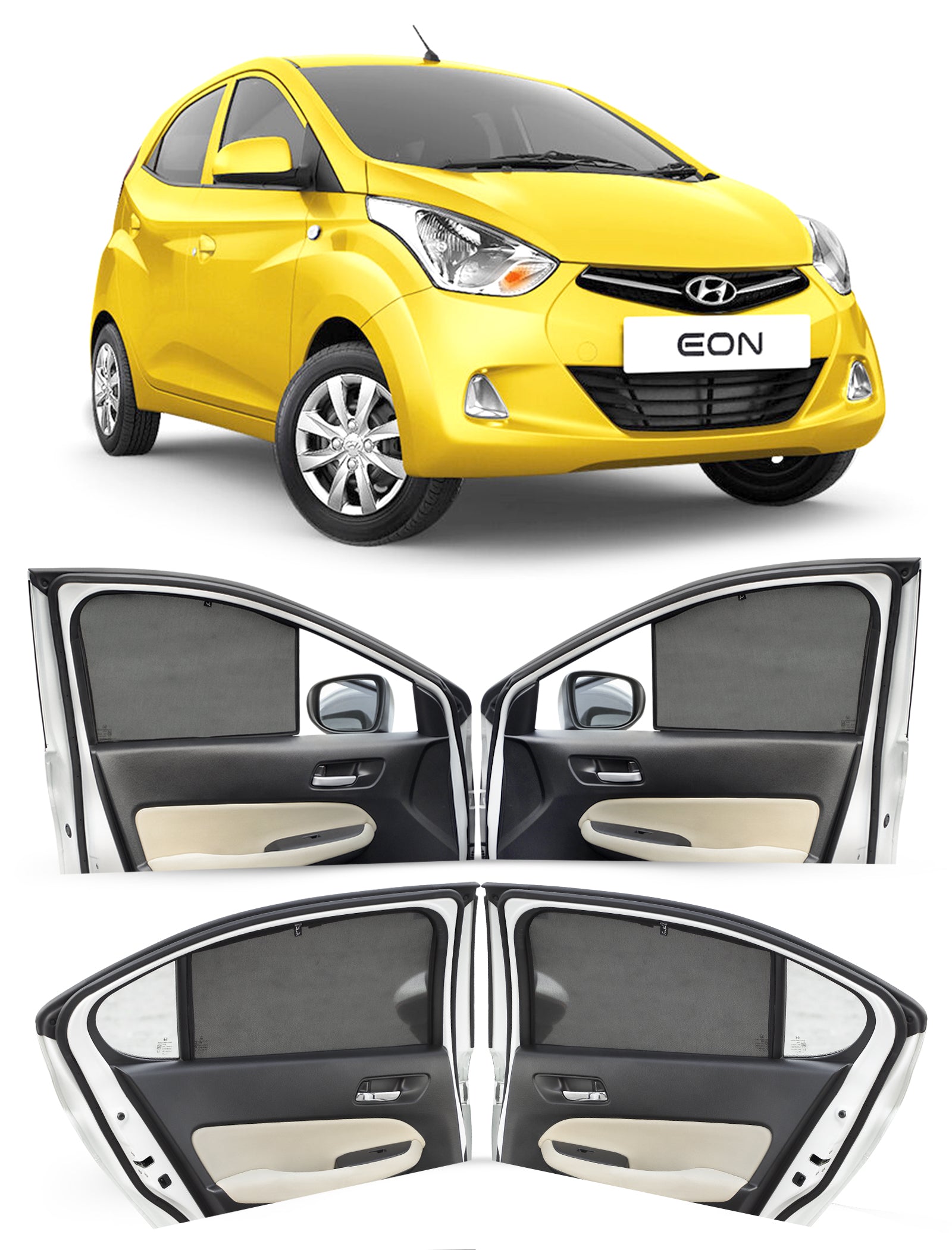 Hyundai Eon Car Window Sunshades
