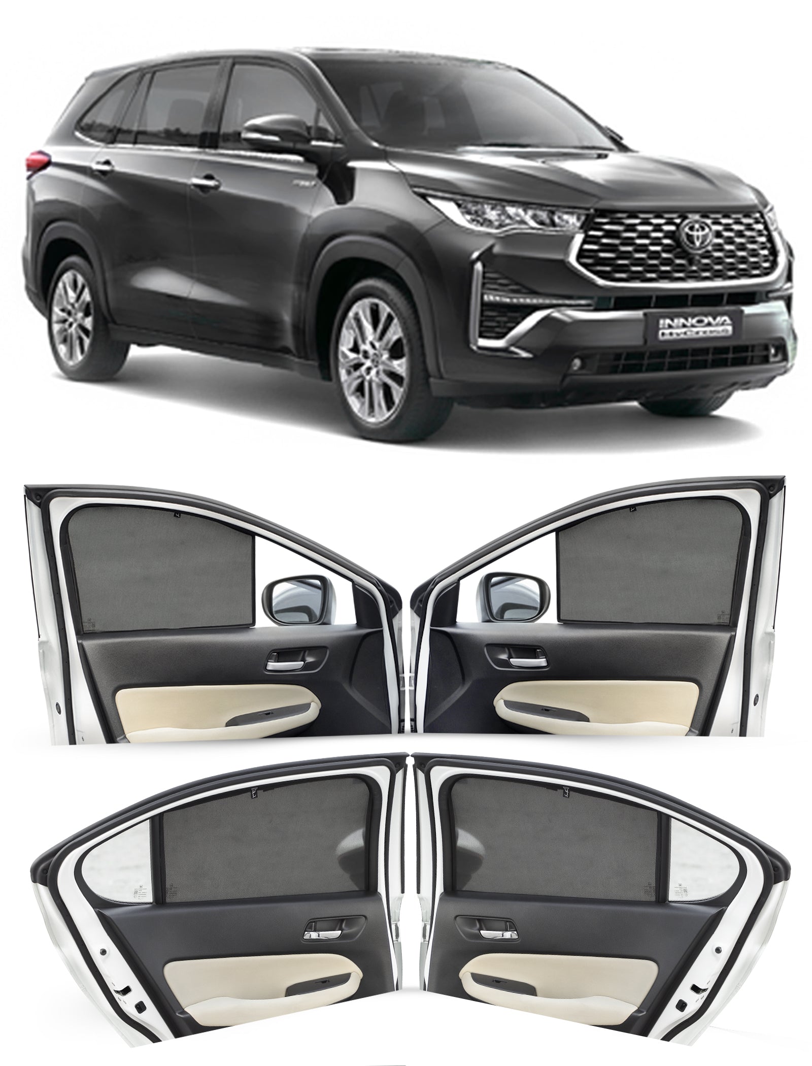 Toyota Innova Hycross Car Sunshades